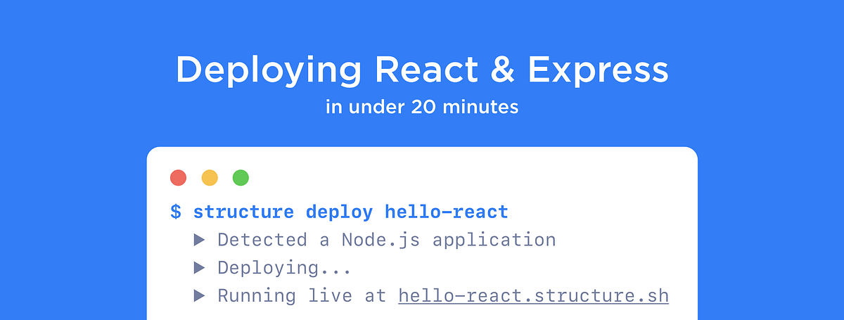 Building and Deploying a React Frontend with a Node Backend in 20 ...