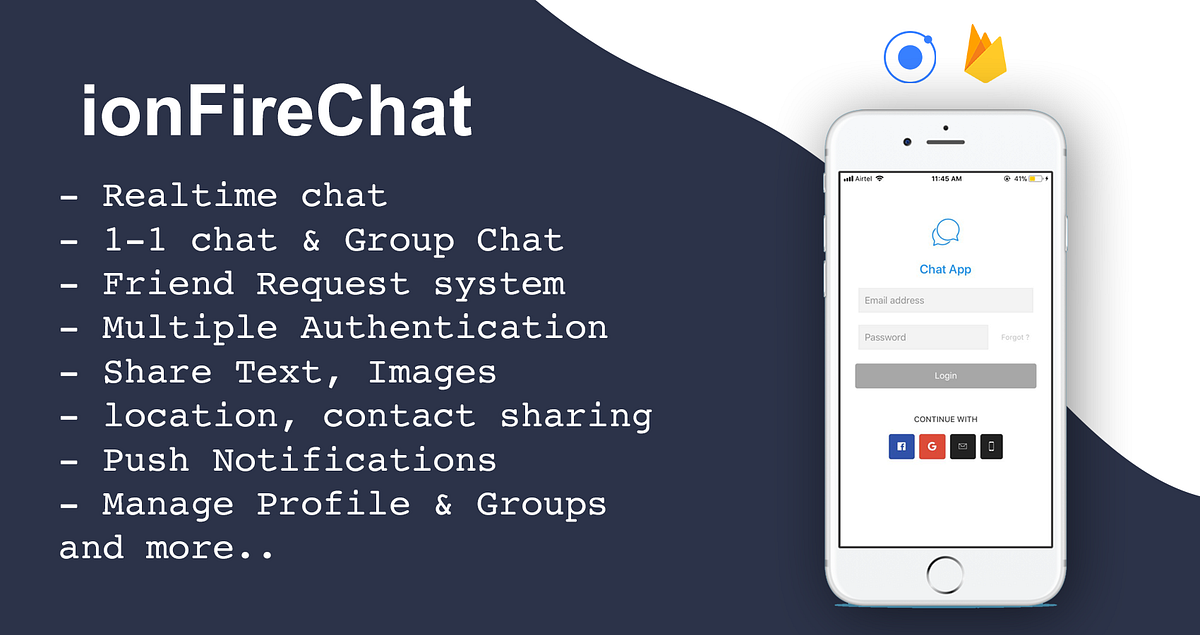 Ionic Chat app using Firebase. This article, I’m going to explain how… | by Sundaravel ...