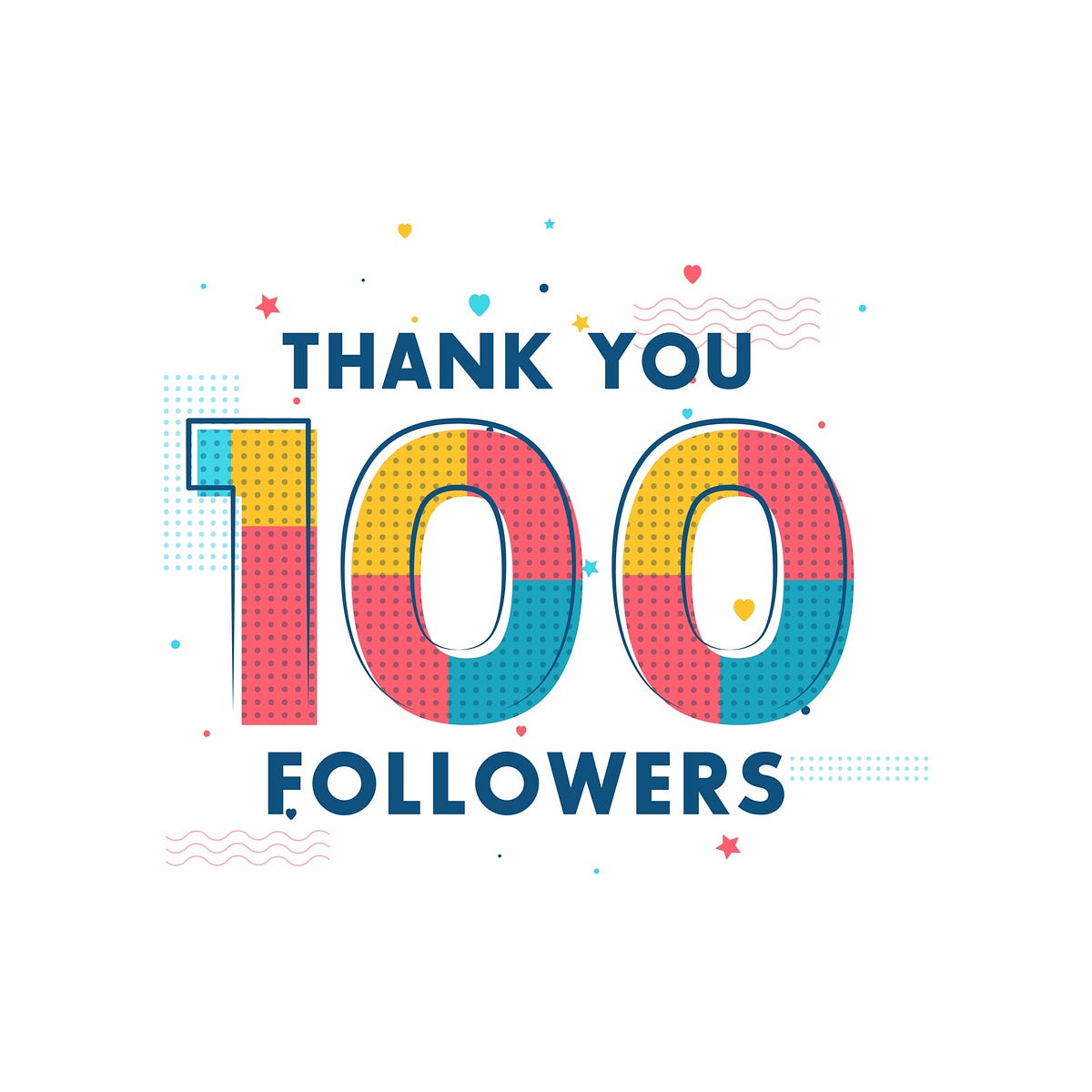 HAPPY 100 TO ME!. Yes! I hit the goal of 100 followers on… | by Namrah ...