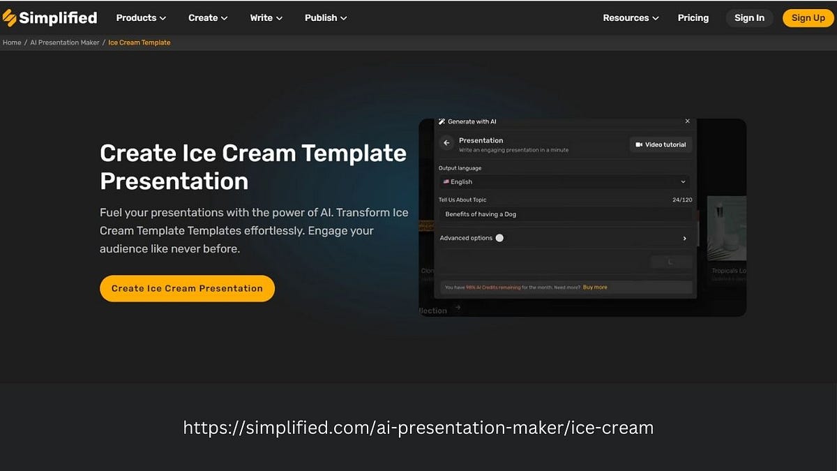 Personalize Your Ice Cream Template Presentation with Our Free Template ...