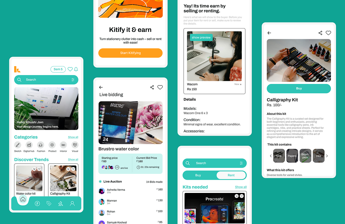 Kitify: Sustainable Stationery Solutions for Designers — A UX / UI Case ...