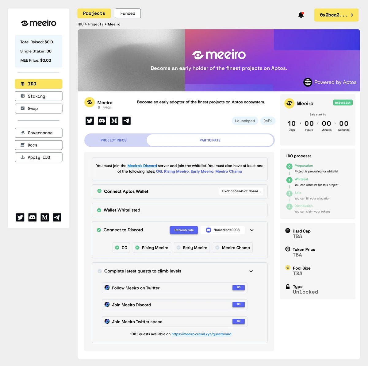 MEEIRO - INNOVATIVE IDO LAUNCHPAD ON APTOS | by Je | Medium