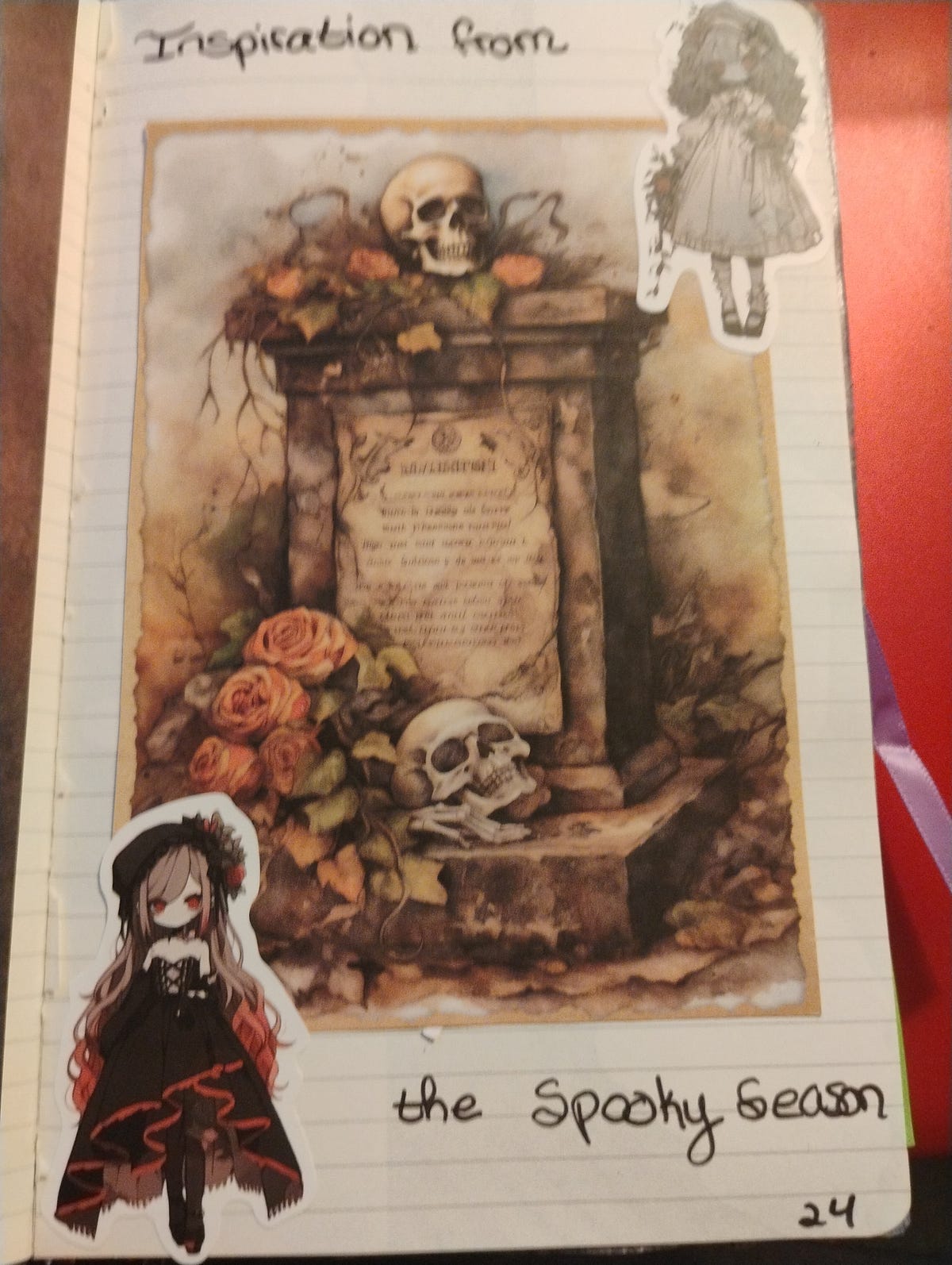 Spooky Journal Pages, pt. 1 - The Daily Cuppa - Medium