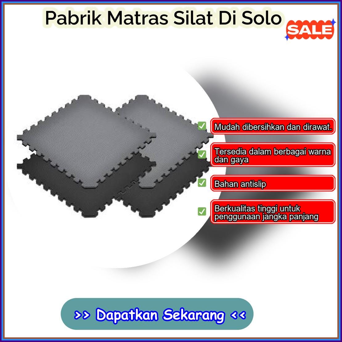 Pabrik Matras Silat Di Solo - Eva Mat Tebal - Medium