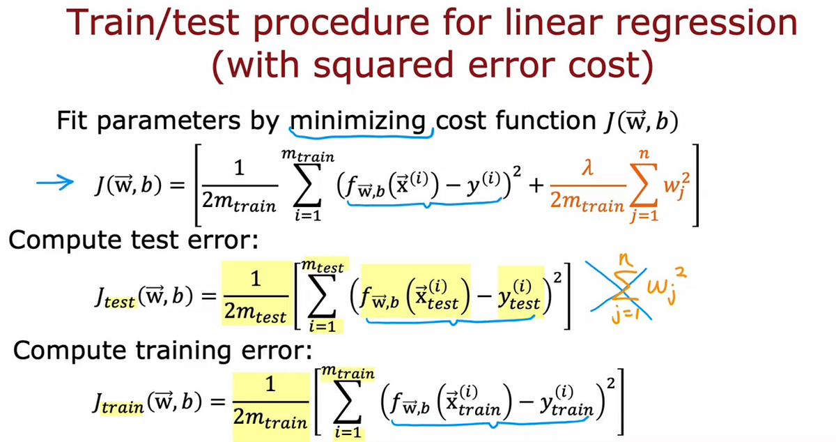 Lecture Note | Advanced Learning Algorithms — Advice for Applying ...