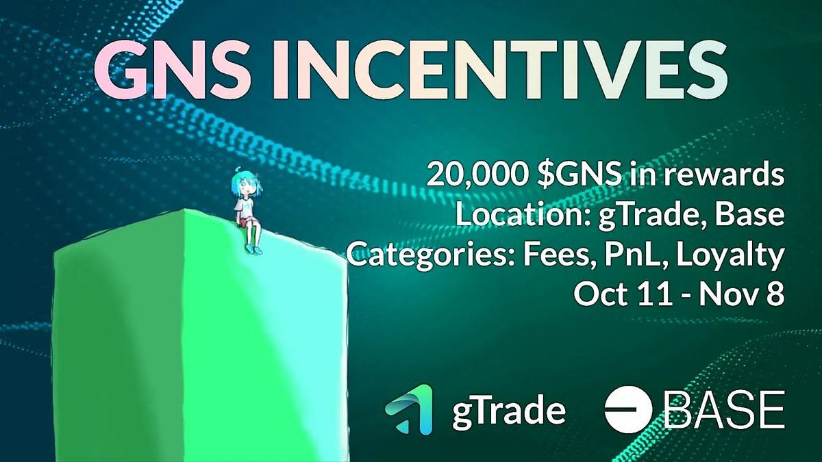 Introducing the 20,000 $GNS Trading Incentives Campaign on Base! | by Gains Network | Gains ...