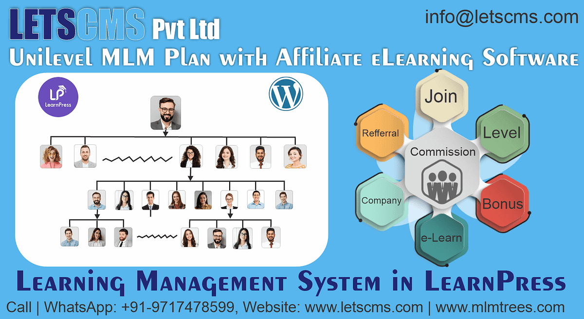 Unilevel MLM LearnPress | UMLP e-Learning Affiliate Software — WordPress Plugin | by Lets CMS ...