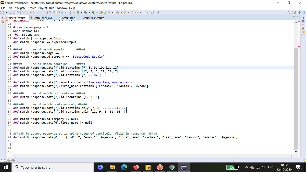 Karate API Automation-Assertions using matcher APIs | by Sonal Dwivedi ...
