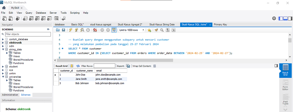Data Analyst : Case Study Joins SQL | by Aqilla Shahra Lukitasari | Medium