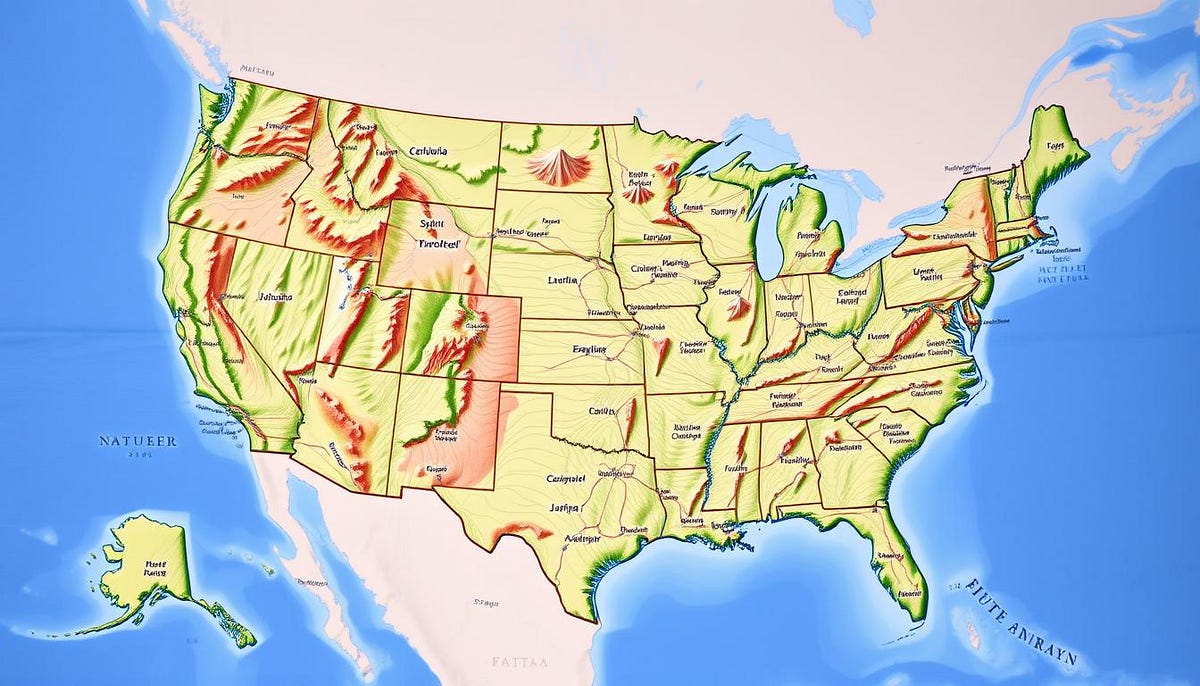Detailed Map of USA: Your Complete Navigation Guide | by YOUR | Nov ...