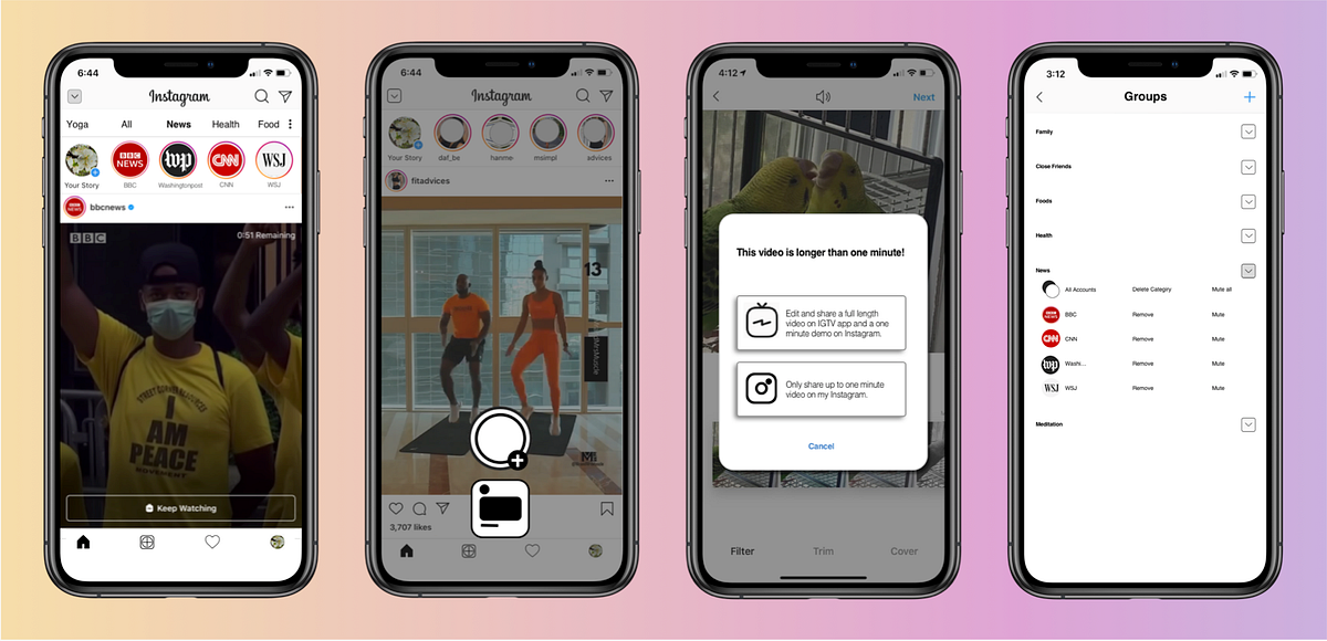 Instagram Redesign Case Study. I redesigned Instagram to help with ...