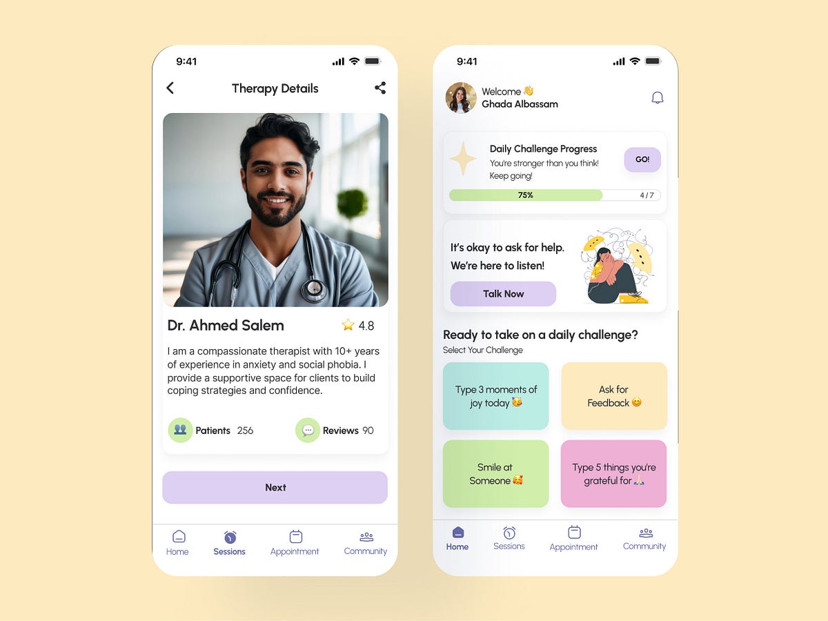 UX/UI Case Study: Mental Health App for Emotional Wellness | by ...