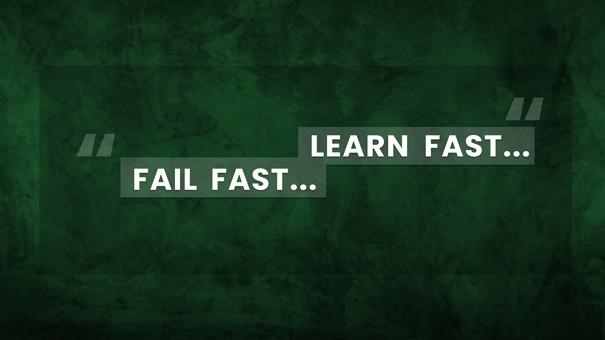 “Mastering User-Friendly Experiences: The Power of ‘Fail Fast, Learn Fast’ in UX Design” | by ...