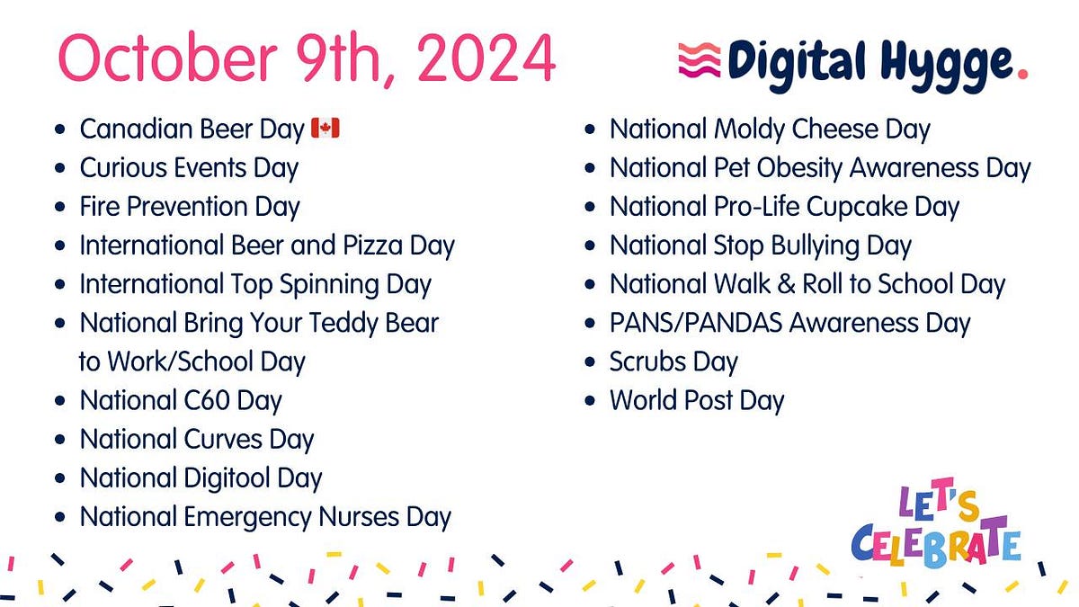 October 9: National Curves Day, National Moldy Cheese Day, National ...