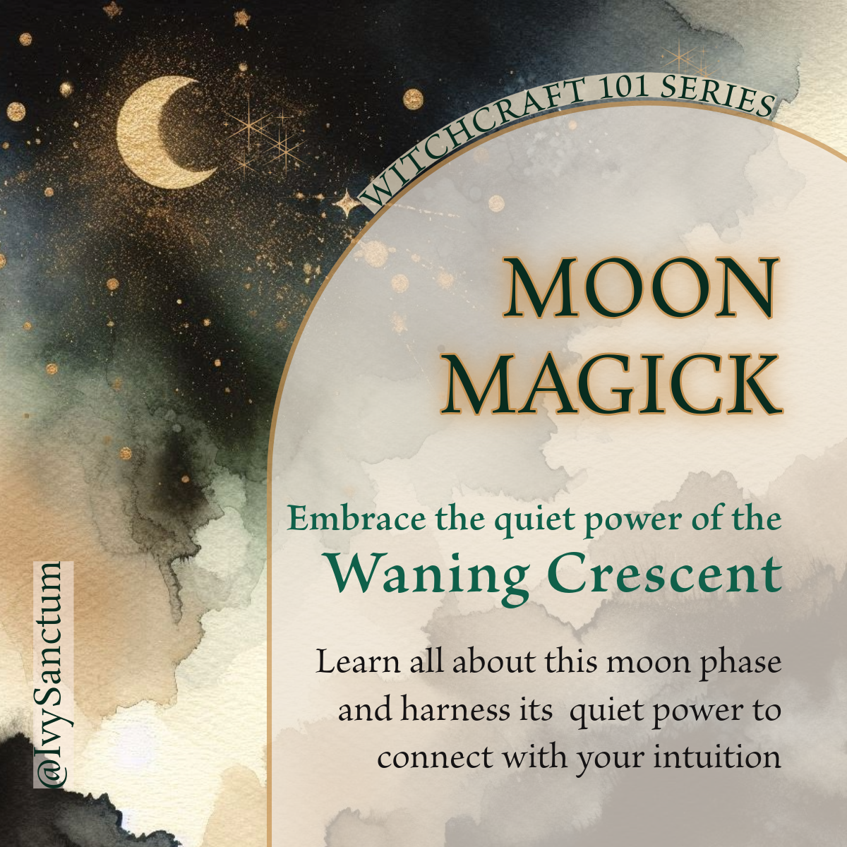 🌘 Embrace the Quiet Power of the Waning Crescent Moon 🌘 | by IVY ...