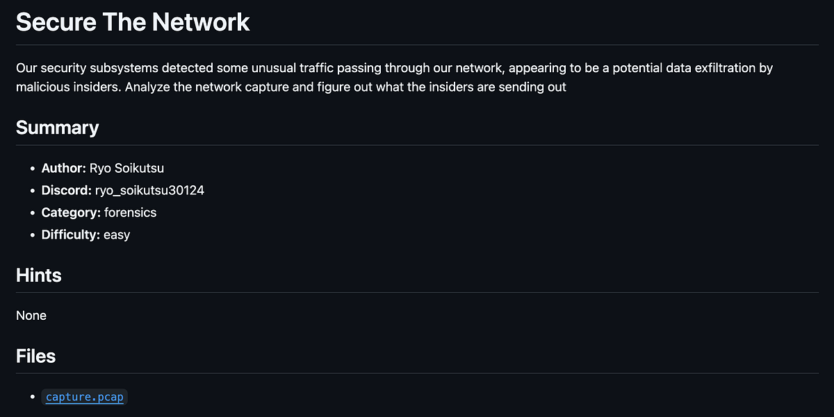 LNC CTF 2025 — Secure The Network Write-Up - Bek Joon Hao - Medium