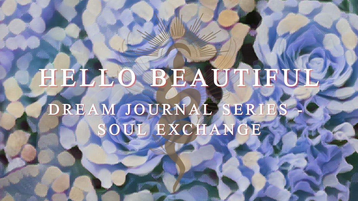 Hello Beautiful. Dream Journal Series — Soul Exchange | by ...