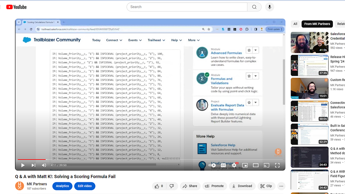 Q & A with Matt K! Solving a Scoring Formula Fail | by Chris Stegall | creme de la crm | Feb ...