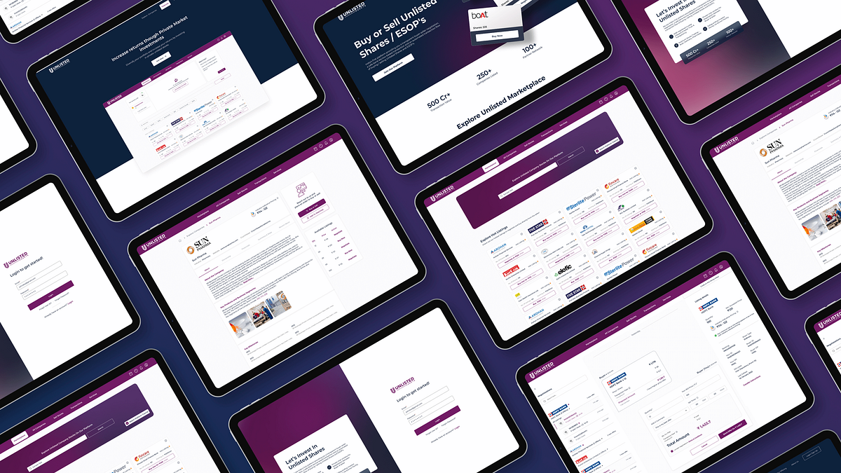Case Study: Landing page for Unlisted Assets (Unlisted Shares platform ...
