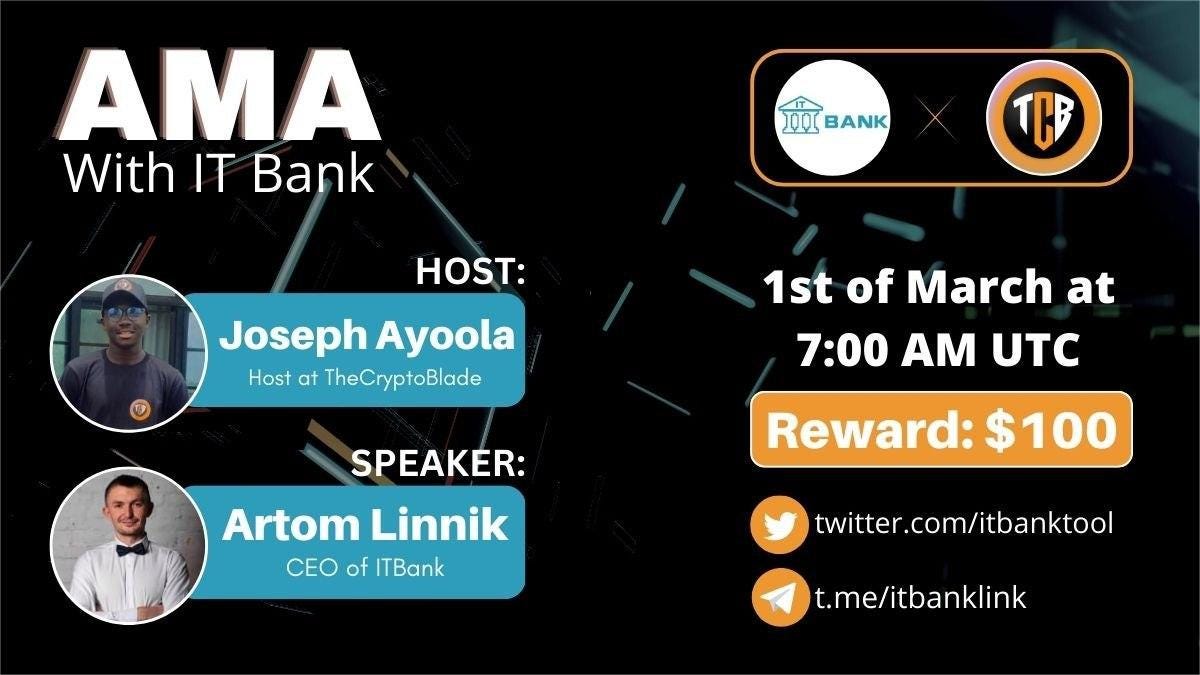 ITBANK x TheCryptoBlade AMA Recap | by Itbanktool | Medium