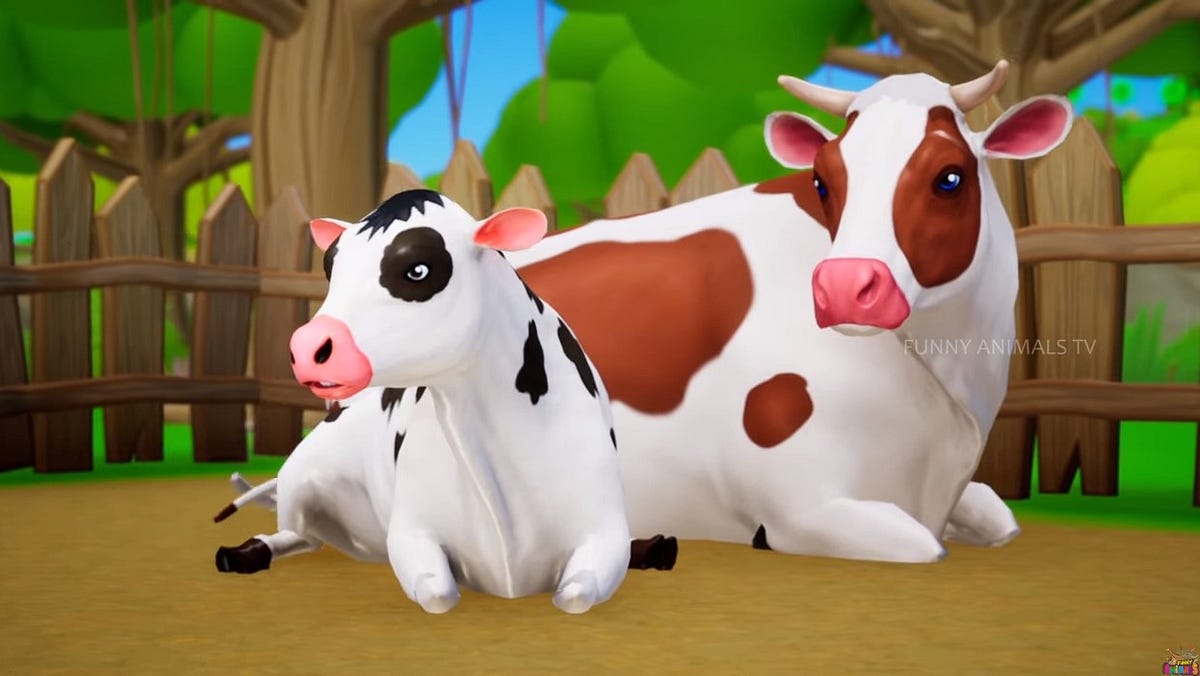 Cows vs Robot: Epic Chase on the Country Farm! Funny Animals Comedy ...