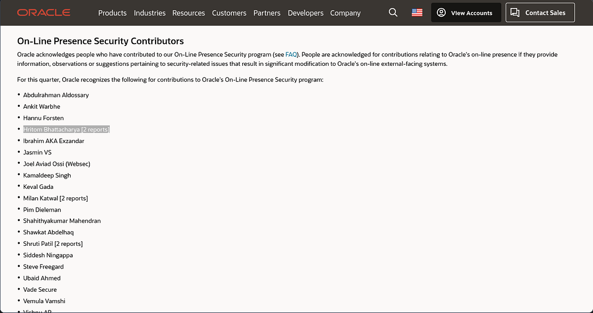 The Oracle story of Stored XSS and HTML injection | by Hritom Bhattacharya | Oct, 2024 | Medium