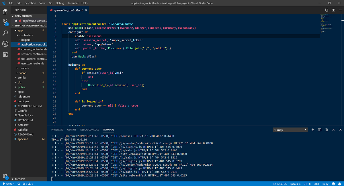 How I created a basic learning platform with Sinatra — Part I : Project ...