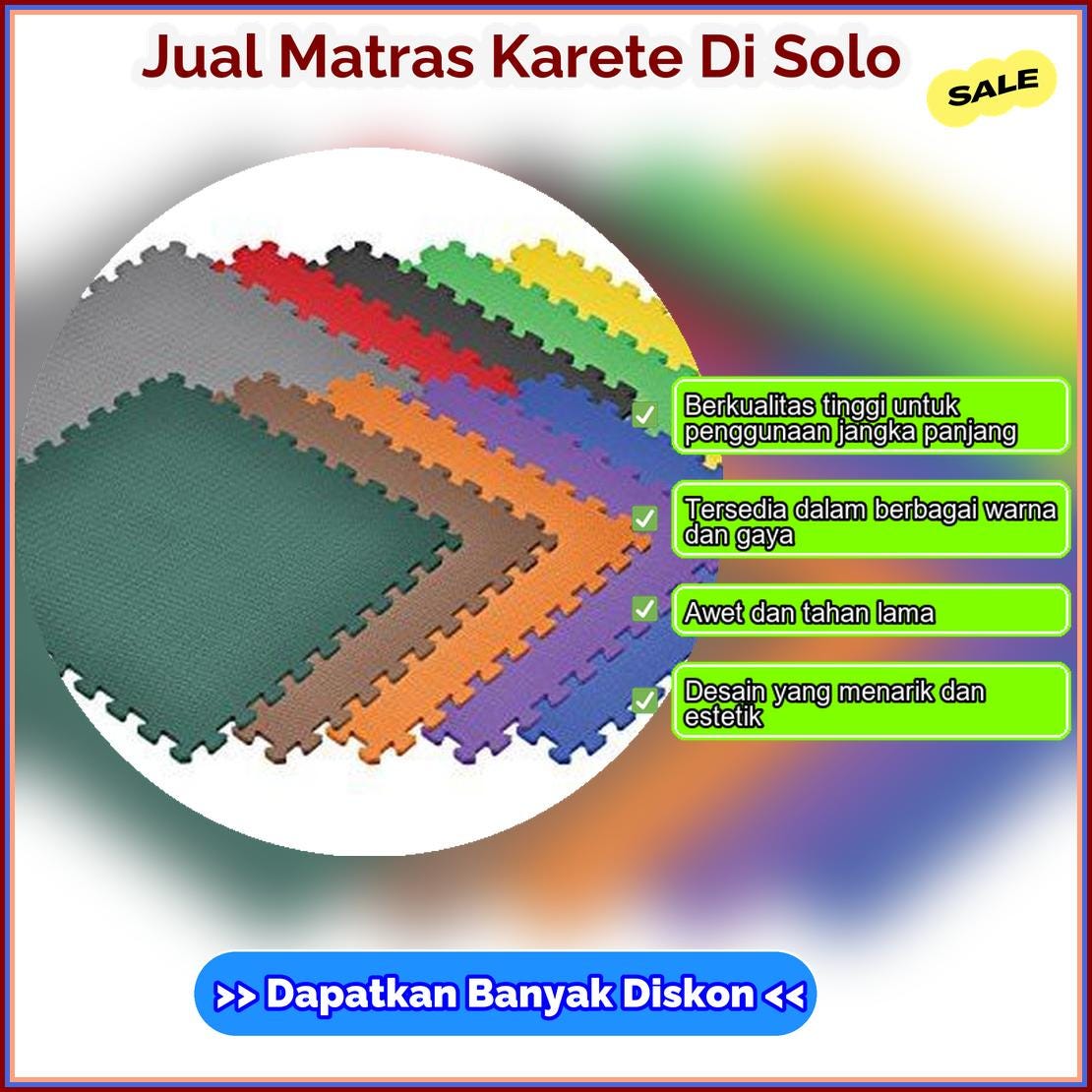 Jual Matras Karete Di Solo - Eva Mat Tebal - Medium
