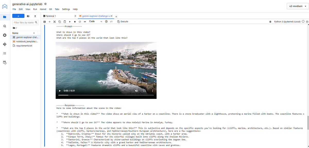 🚀 Exploring Generative AI with Gemini API in Vertex AI: My Hands-On Journey | by Lakshya Shree H ...