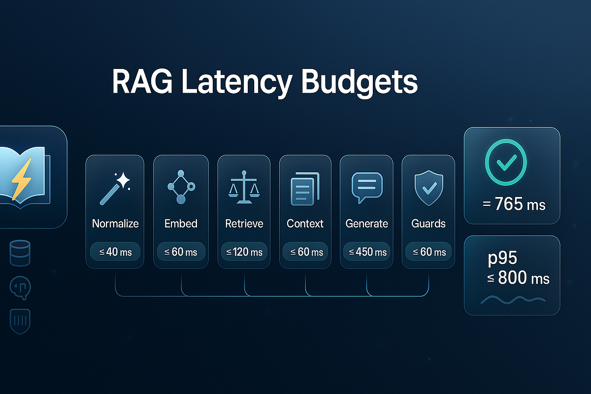 7 RAG Latency Budgets: Spend Your Milliseconds Wisely | by Hash Block | Medium