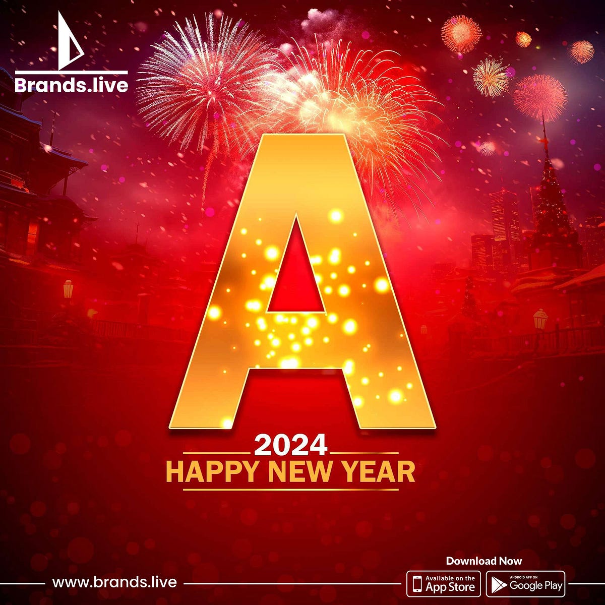 Create FREE 2024 New Year Alphabet Templates| Brands.live - Brands.live ...