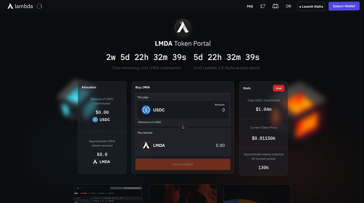 Secure your LMDA tokens. The Lambda Token Portal will open on… | by ...