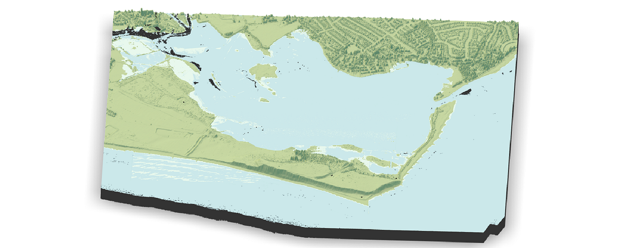 Visualising sea level rises with Rayshader | by Jonathan Dickins | Medium