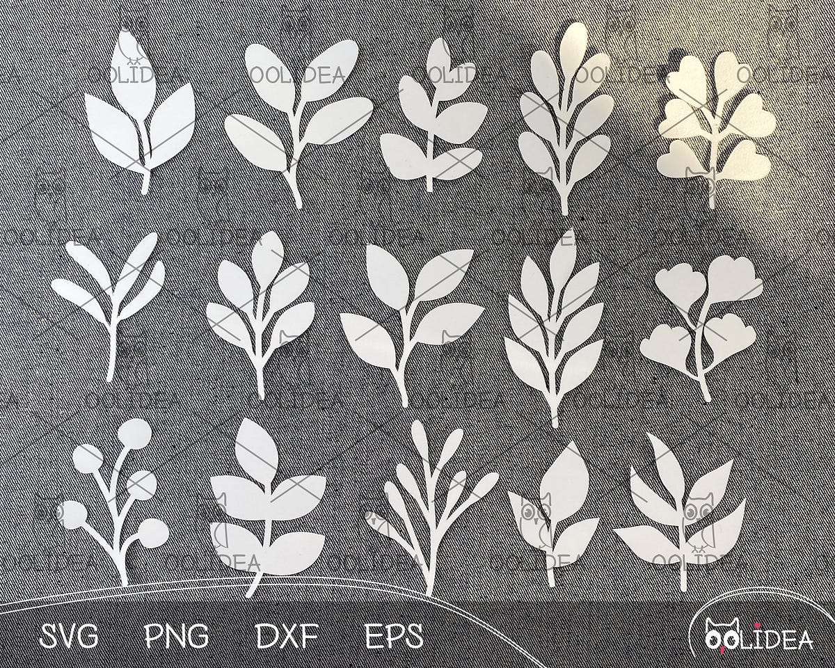 15 Leaves SVG bundle | Paper Leaves SVG | Leaf SVG | Leaf Templates ...
