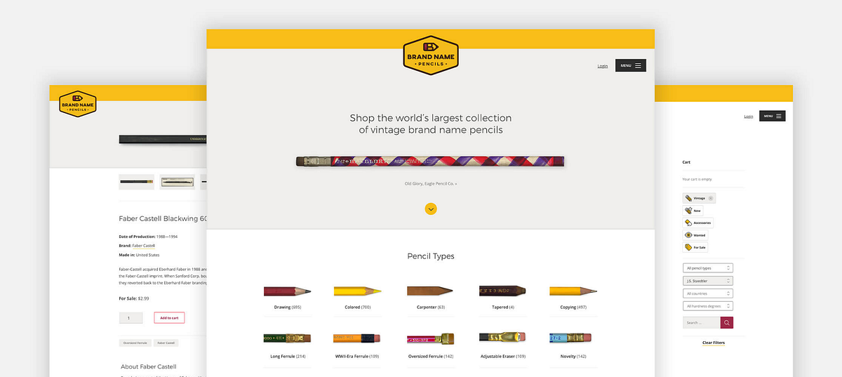 We used WooCommerce to build the world’s largest online vintage pencil ...