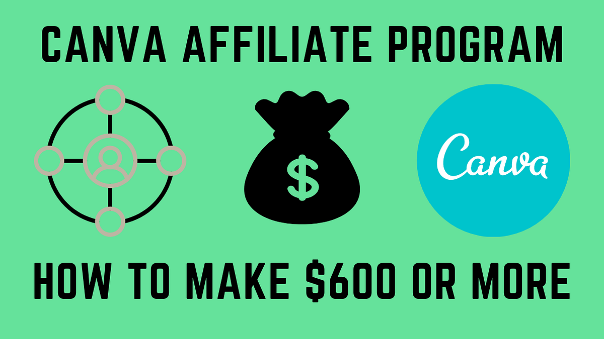 Canva Affiliate Program: How to Make $600 or More | by Shahrukh Khan ...