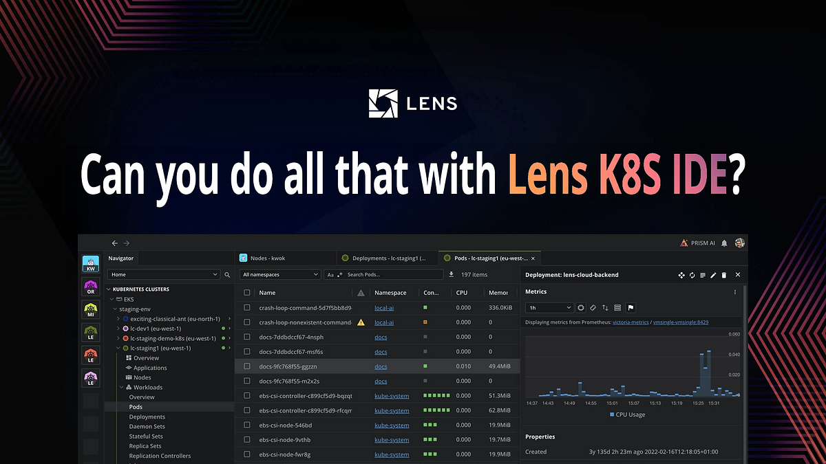 Lens Kubernetes IDE: Simplify K8s Management | k8slens