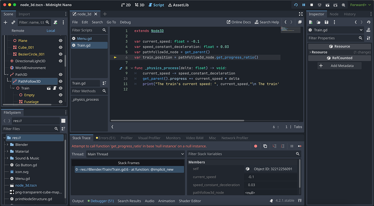 Resolved Attempt To Call Function Functionname In Base Null Instance On A Null Instance 7705