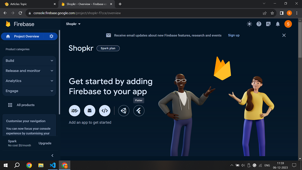 Connect Firebase + Flutter In Seconds (2023). | by Sachin Choudhary | Medium