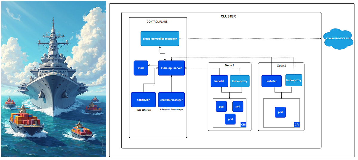 Kubernetes Cluster Architecture — A 10,000 Feet View | by Ridmi ...