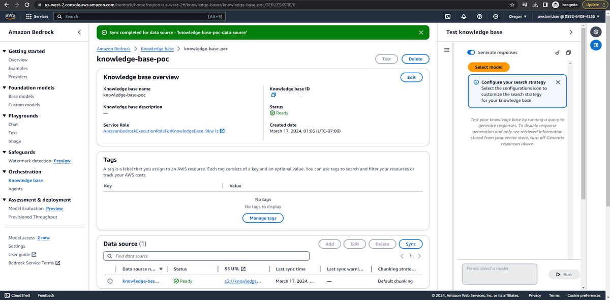 Implementing RAG App Using Knowledge Base from Amazon Bedrock and Streamlit | by Saikat ...