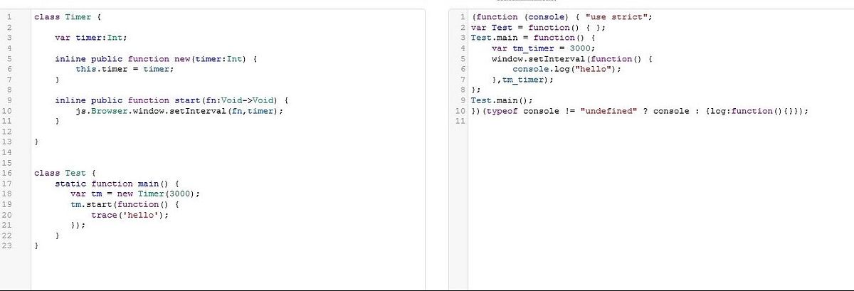 Generare codice javascript ottimizzato per lo startup e il JIT con Haxe ...