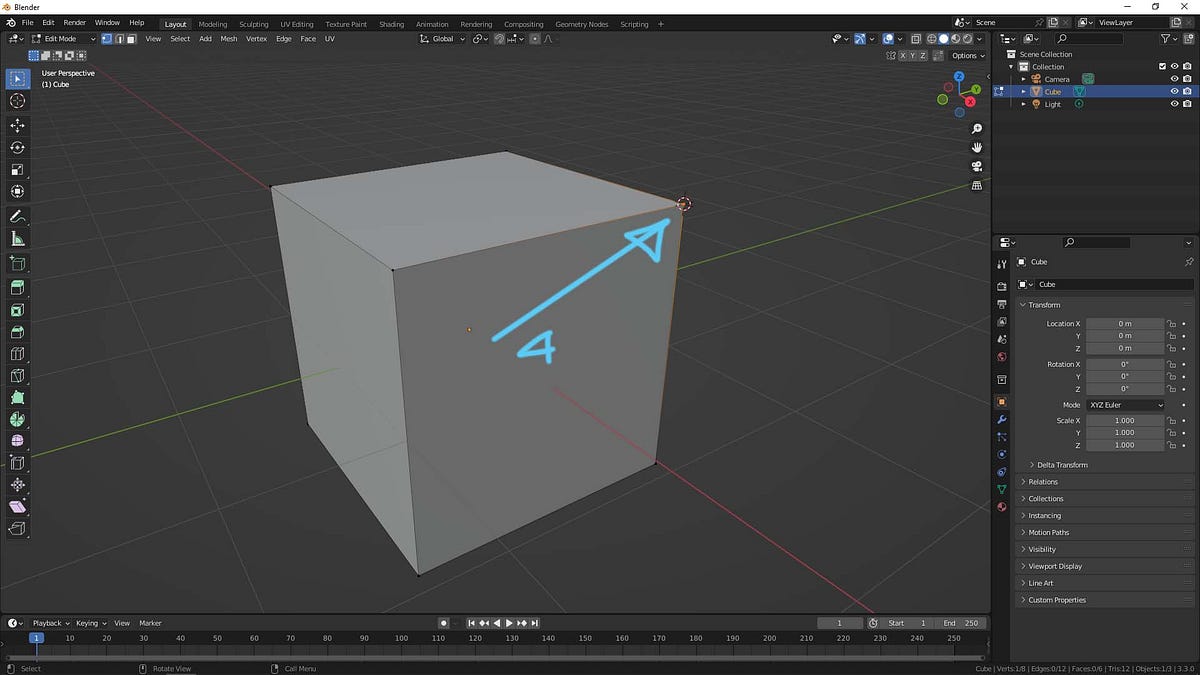 Comment déplacer le curseur 3D vers le sommet dans Blender - blenderian ...