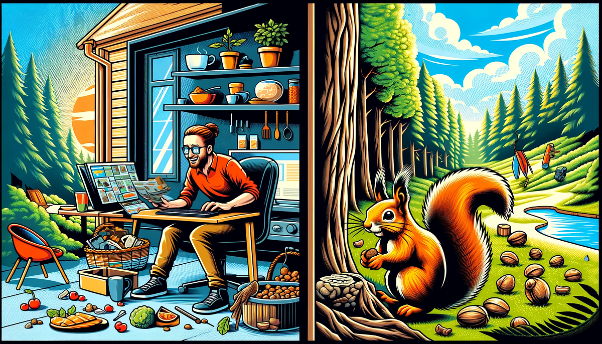 The Intriguing Comparison of Work Ethics: Humans vs. Squirrels | by ...
