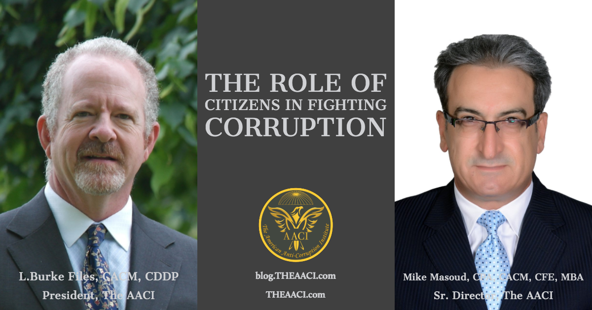 The Role of Citizens in Fighting Corruption | by Mike Masoud, CACL ...