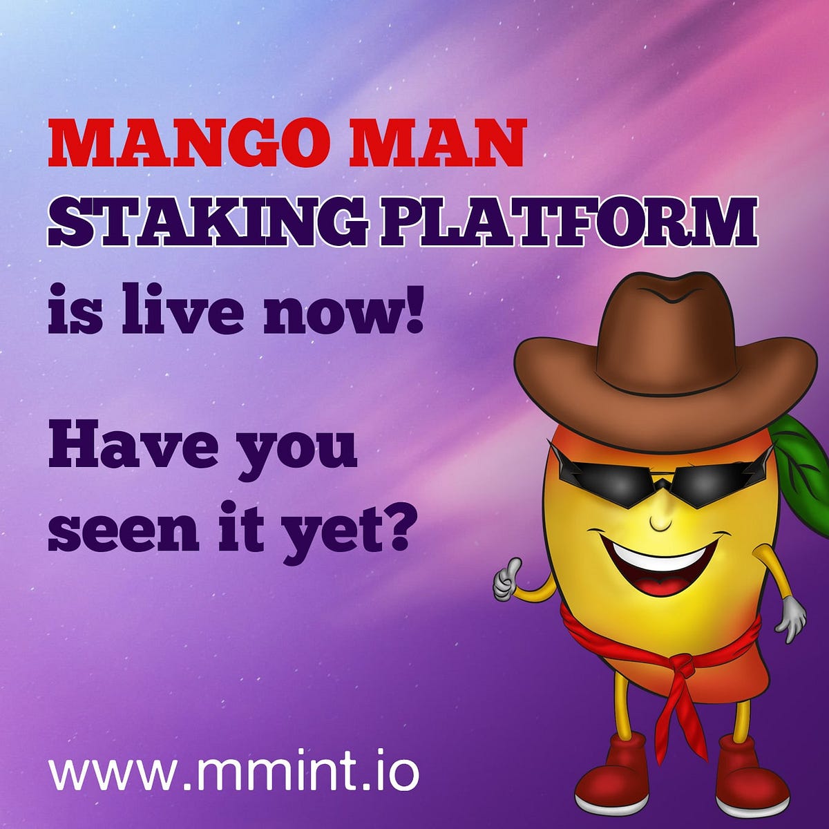Our staking platform is LIVE!! Visit website now so you don't miss it ...