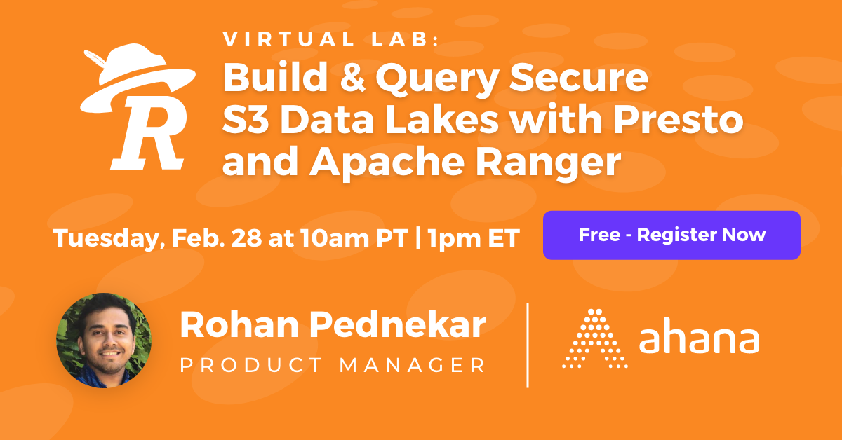 New hands-on virtual lab for Data Engineers: Building and Querying Secure S3 Data Lakes with ...