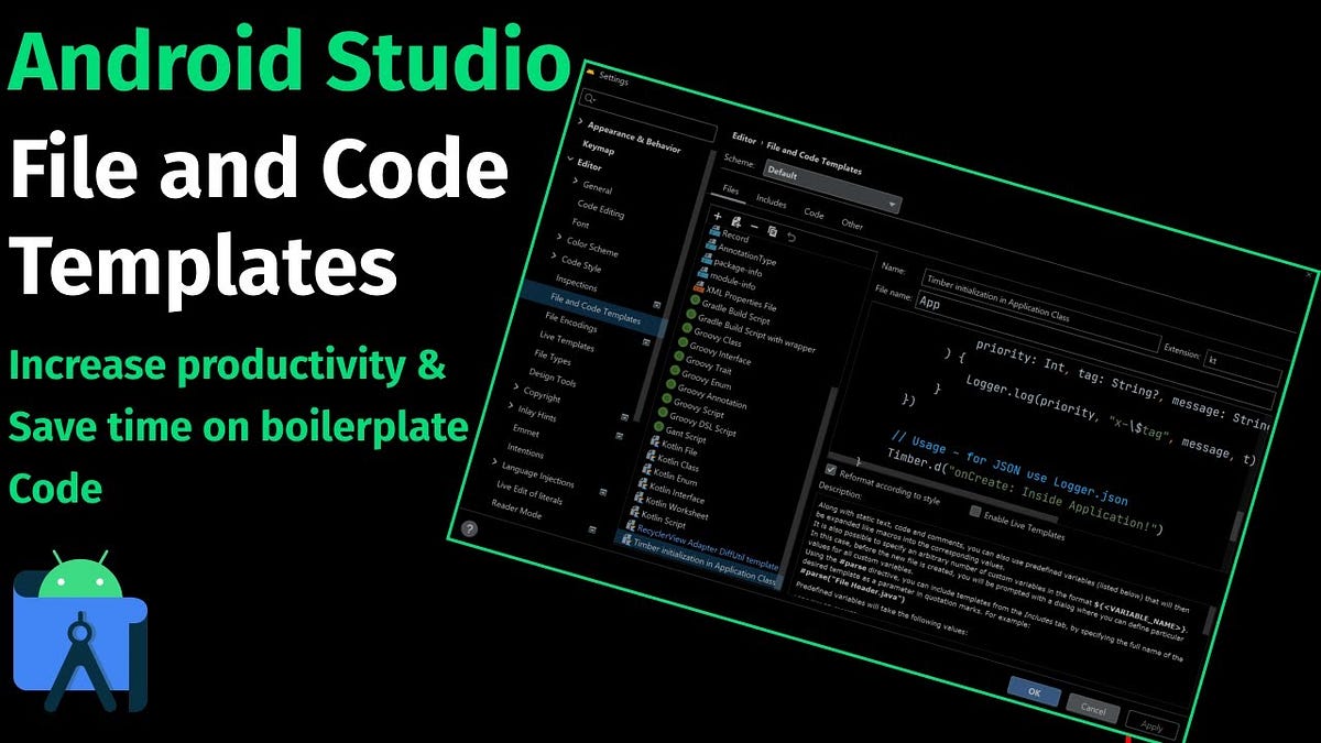 How to Use File and Code Templates in Android Studio 📝 | by Krutik Jain ...