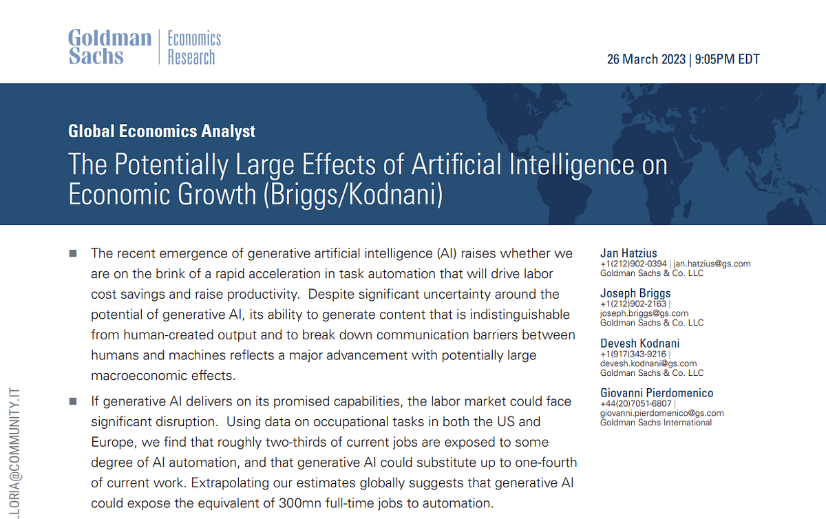 Goldman Sachs’ Insight on Unleashing the Potential of AI: Transforming ...
