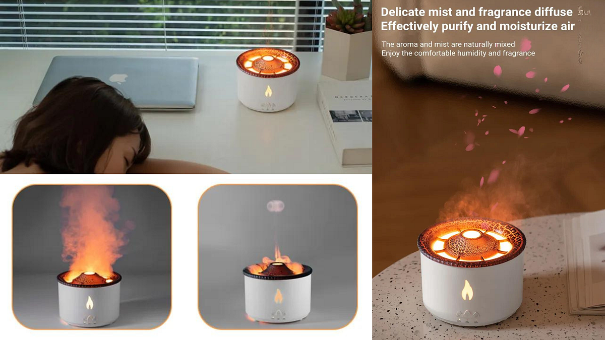 New Creative Ultrasonic Essential Oil Humidifier Aromatherapy Machine ...